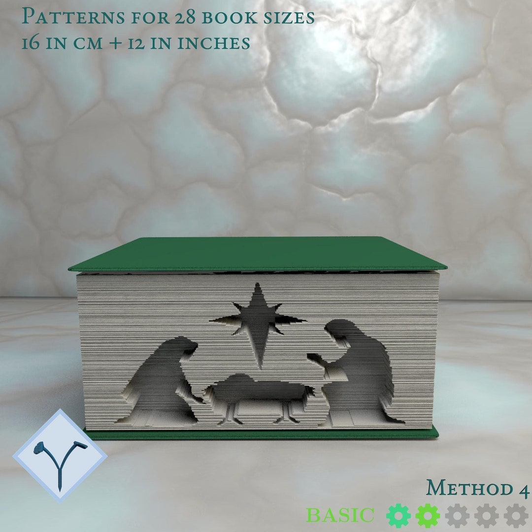 Holy Family - Nativity Scene: DIY Cut & Fold Art, Book Folding Pattern ...