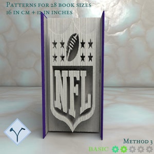 American Football - NFL: Book Folding Pattern, Instruction DIY Folded ...
