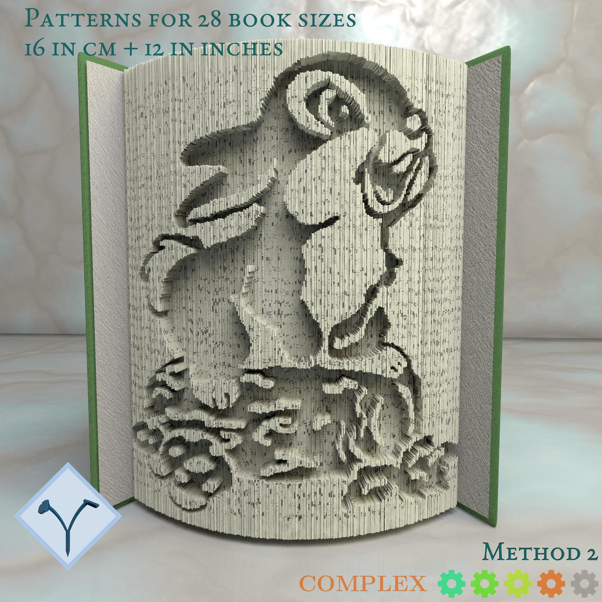 Cute Rabbit: Book Folding Pattern Instruction DIY Folded Book - Etsy