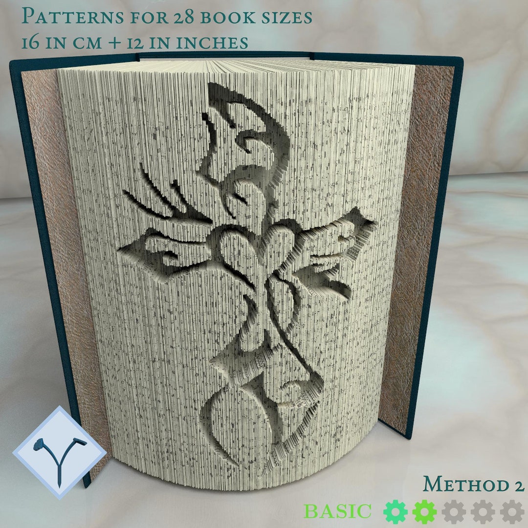 Cross With Heart: DIY Cut & Fold Art, Book Folding Pattern and ...