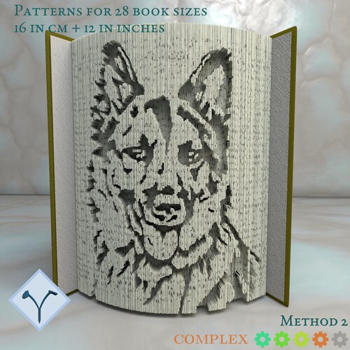 Dog Golden Retriever: Book Folding Pattern Instruction DIY - Etsy