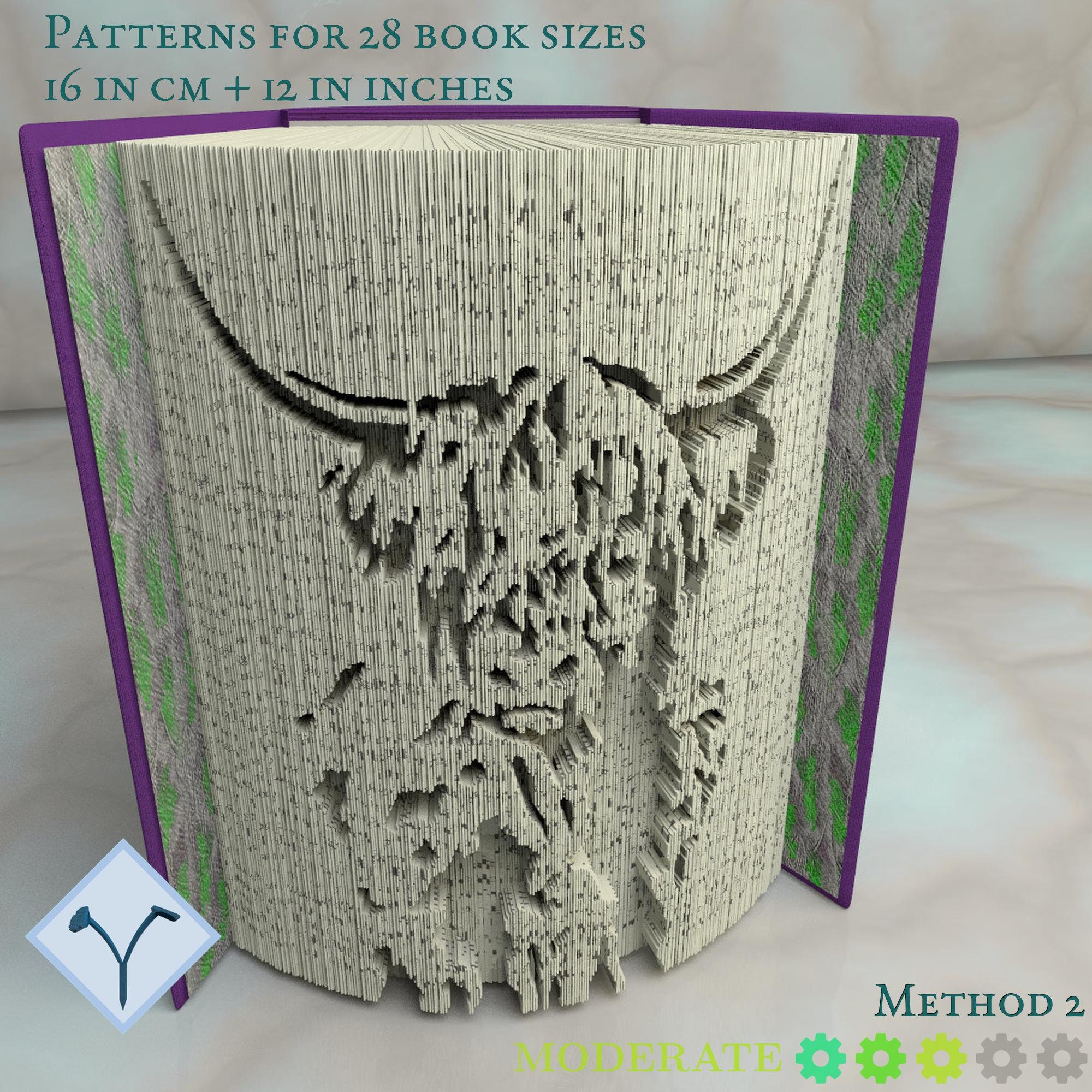 Young Bison, American Buffalo: DIY Cut & Fold Art, Book Folding Pattern ...