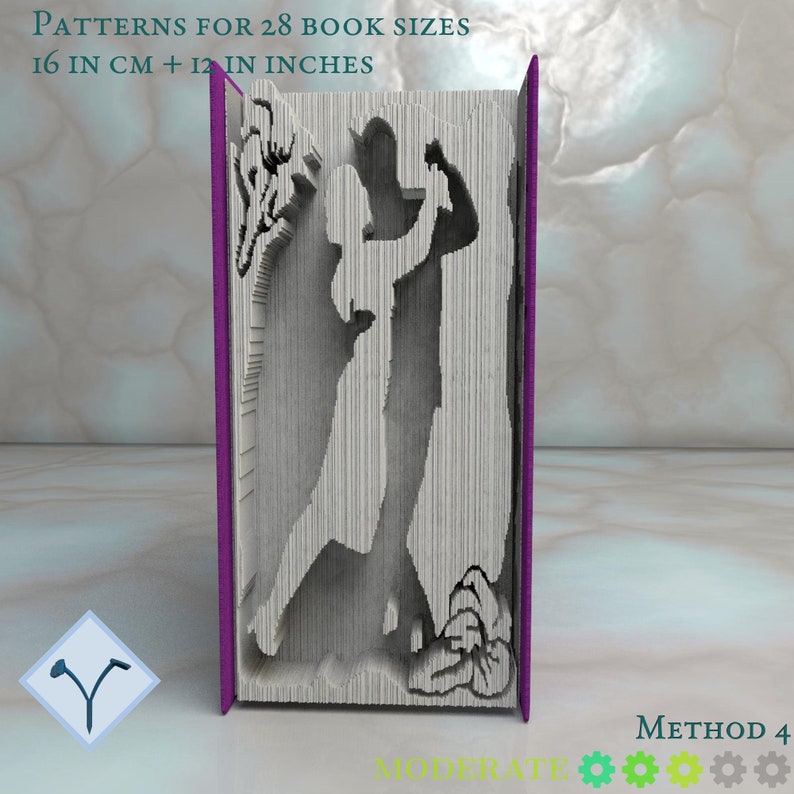 Dance Tango: Book Folding Pattern Instruction DIY Folded | Etsy