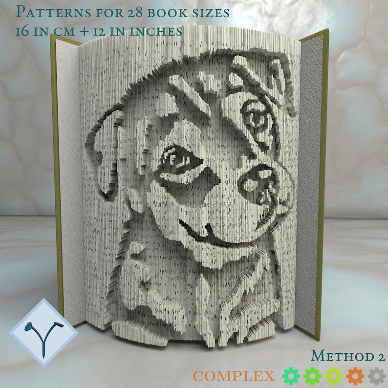 Cute Puppy: Book Folding Pattern Instruction DIY Folded Book - Etsy