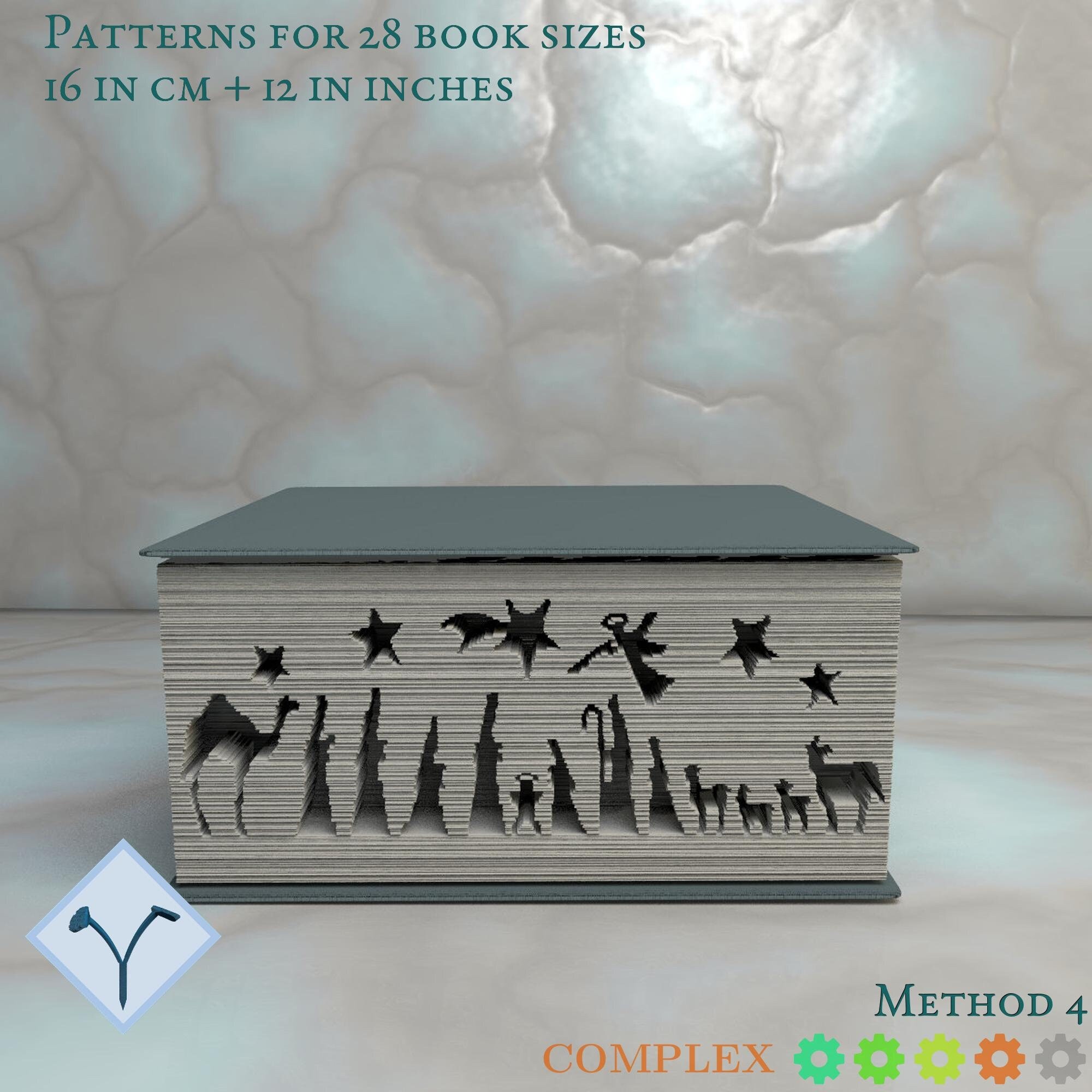 Holy Family Nativity: Book Folding Pattern Instruction DIY | Etsy