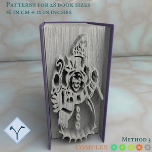 Snowman: Book Folding Pattern, Instruction DIY Folded Book Art, Cut and ...
