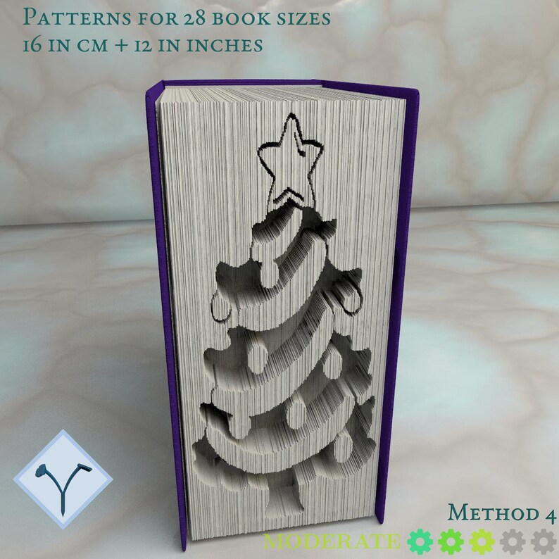 Christmas Tree: Book Folding Pattern Instruction DIY Folded - Etsy