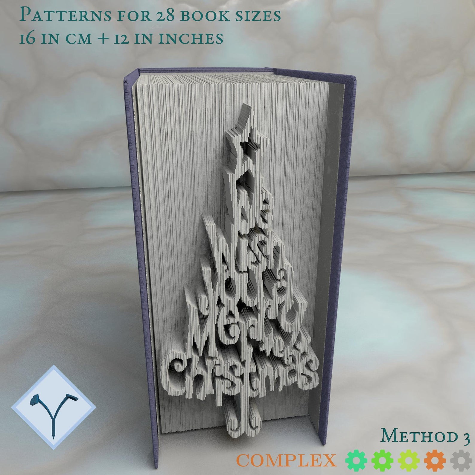 Christmas Tree: Book Folding Pattern Instruction DIY Folded - Etsy