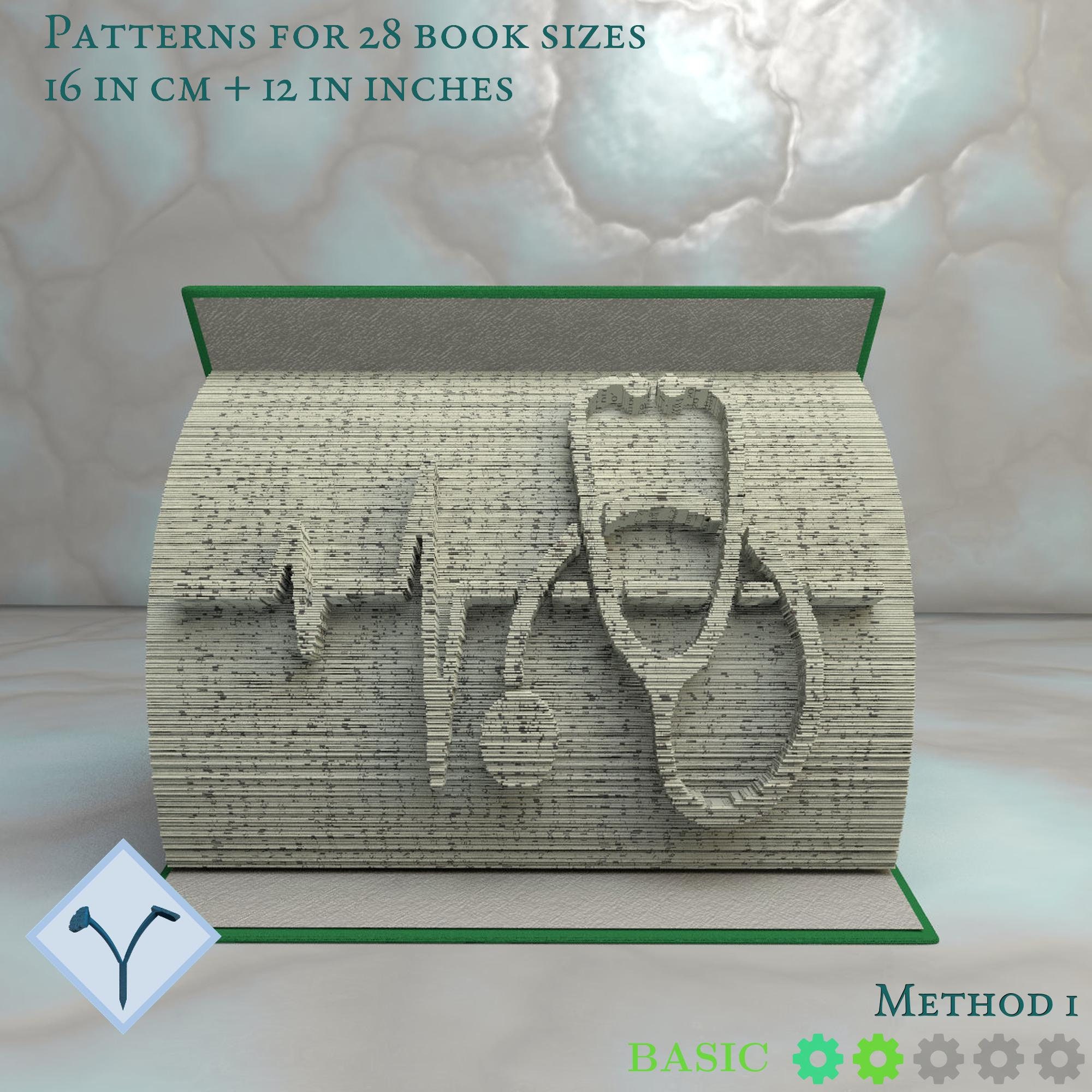 Medicine Stethoscope: Book Folding Pattern Instruction DIY - Etsy