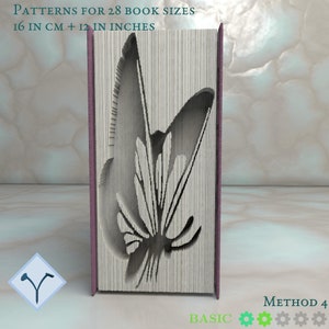 Butterfly: Book Folding Pattern, Instruction DIY Folded Book Art, Cut ...