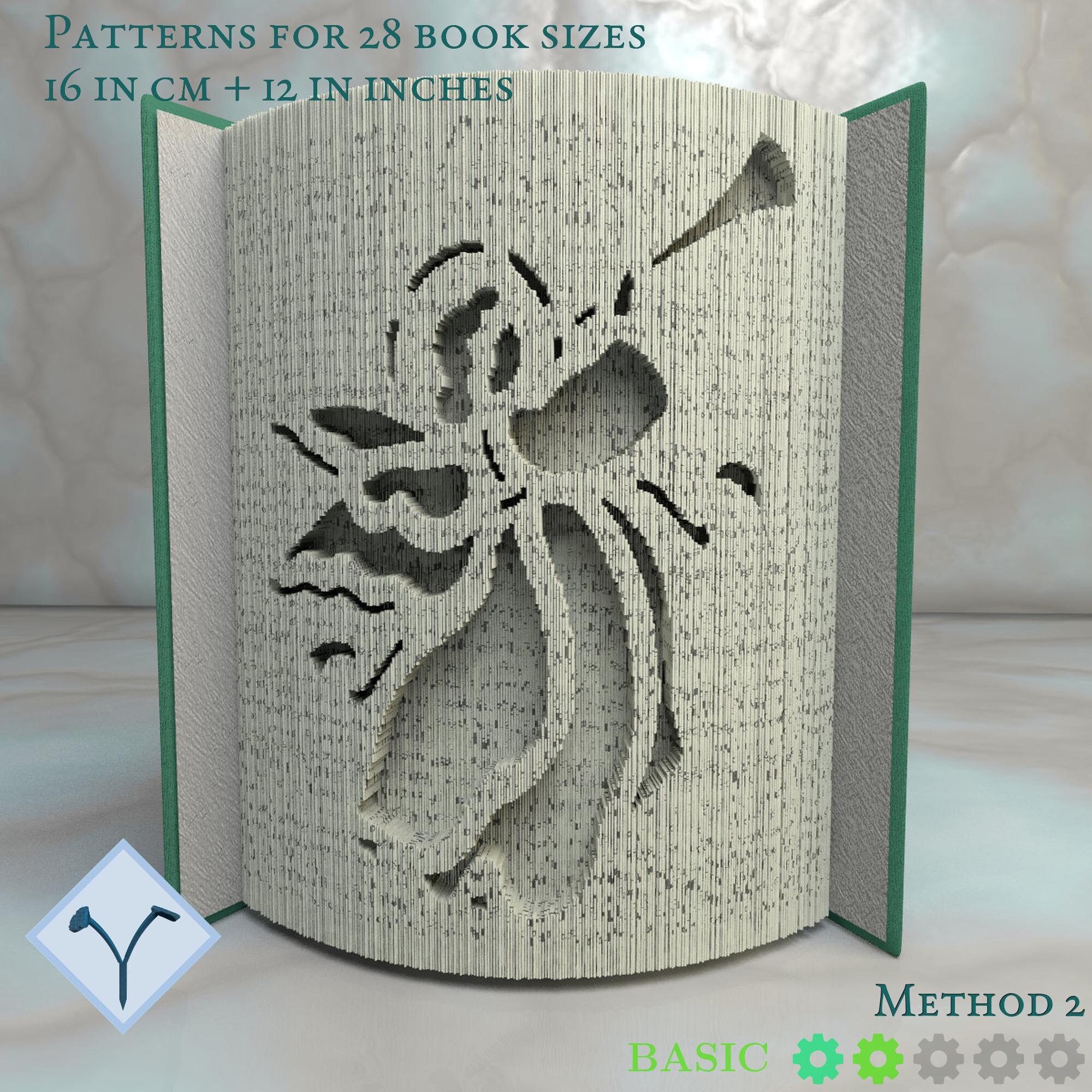 Angel: Book Folding Pattern Instruction DIY Folded Book Art - Etsy