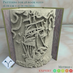 Ship: DIY Cut & Fold Art, Book Folding Pattern and Instructions (PDF ...