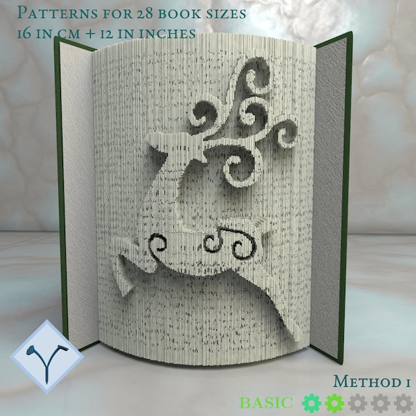 Reindeer Book Fold - Etsy