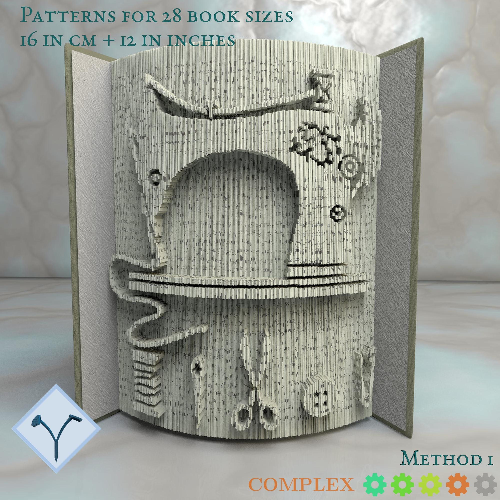 Tailor - Sewing Machine: DIY Cut & Fold Art, Book Folding Pattern and ...