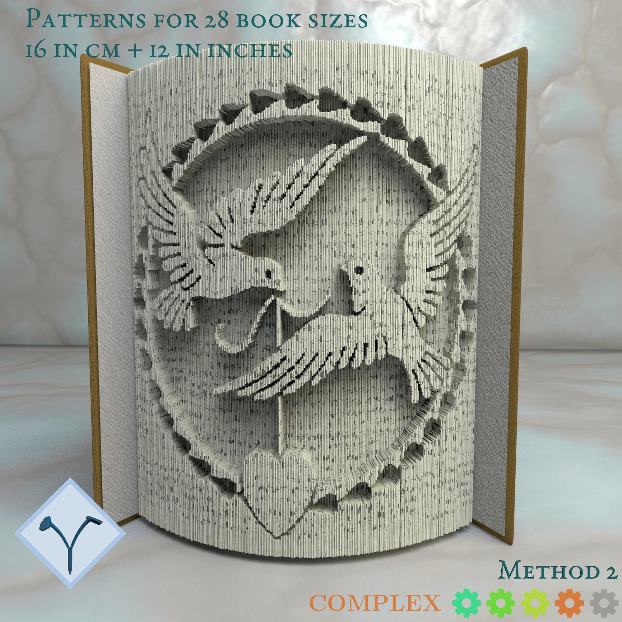 Wedding Doves: Book Folding Pattern Instruction DIY Folded - Etsy