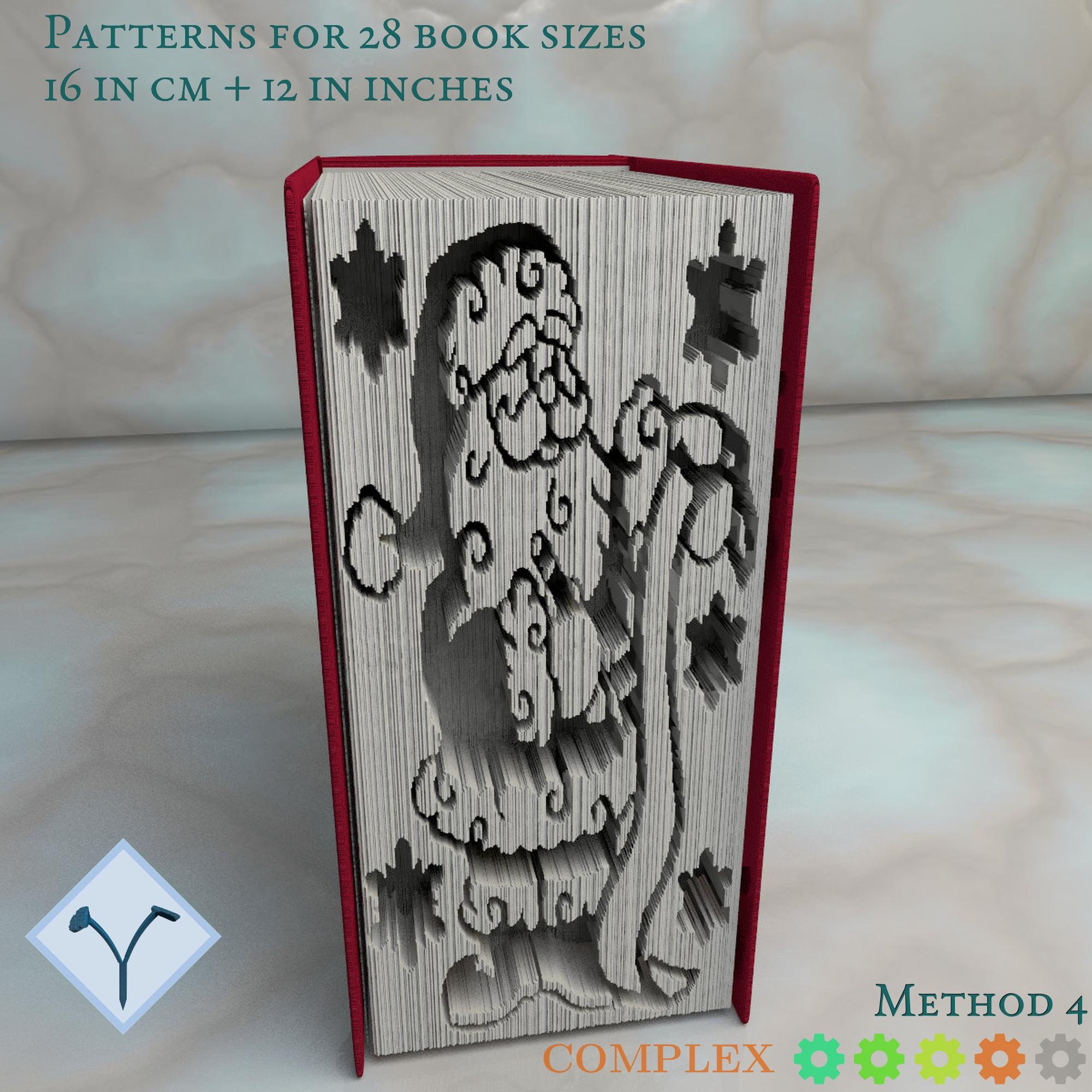 Christmas Santa Claus: Book Folding Pattern Instruction DIY | Etsy