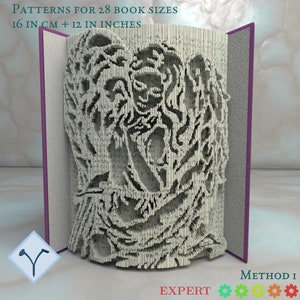 Guardian Angel: Book Folding Pattern, Instruction DIY Folded Book Art ...