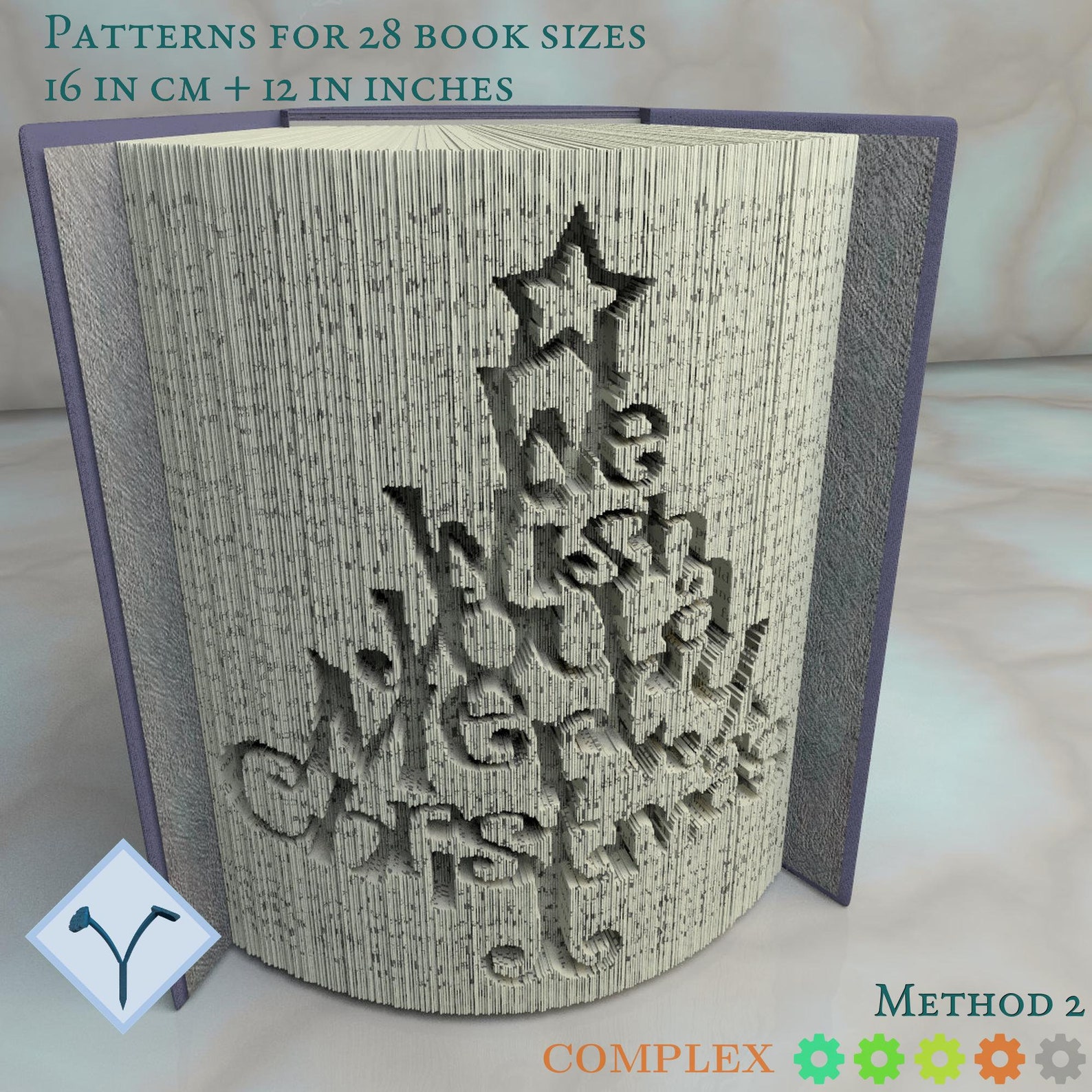 Christmas Tree: Book Folding Pattern Instruction DIY Folded - Etsy