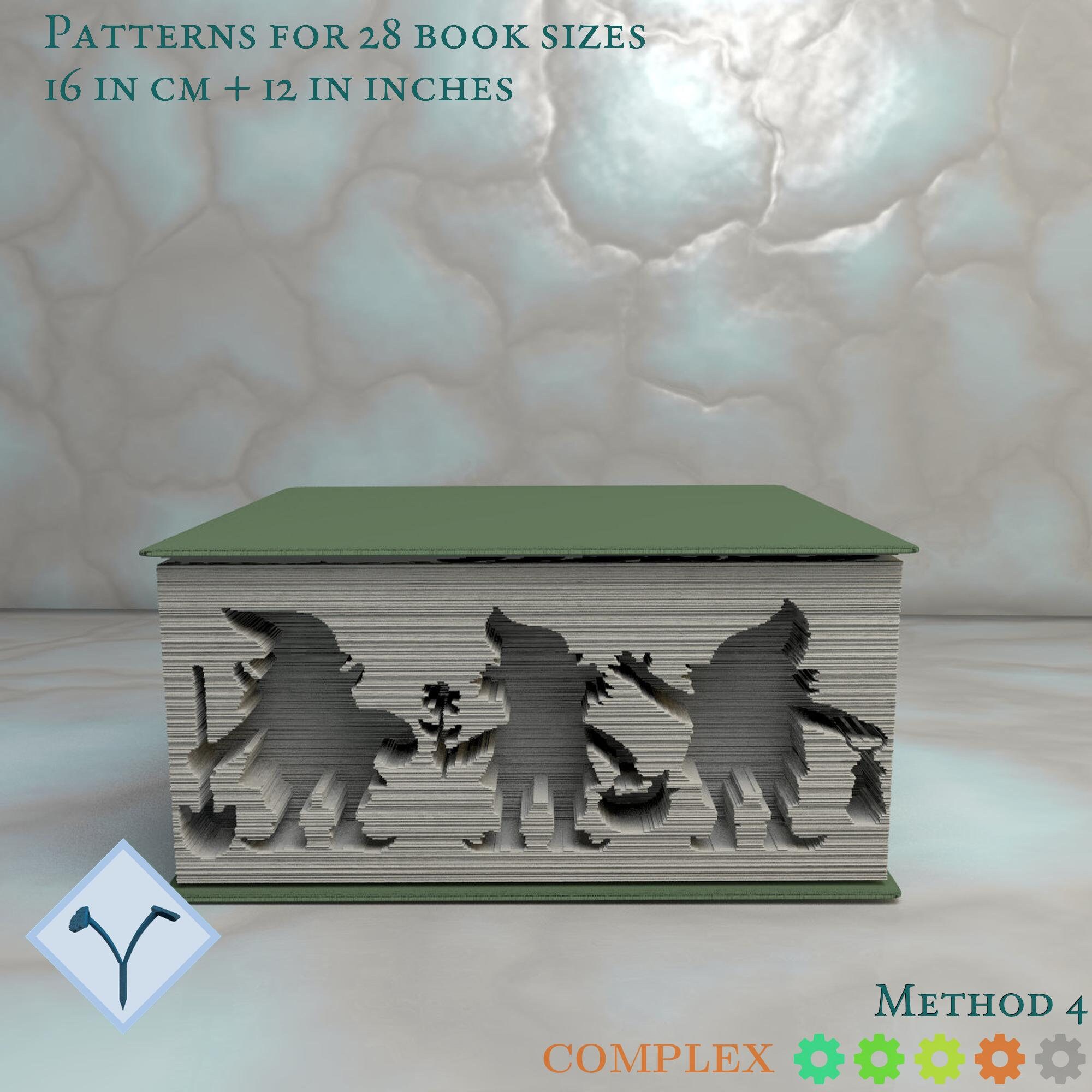 Gnomes: Book Folding Pattern Instruction DIY Folded Book Art - Etsy