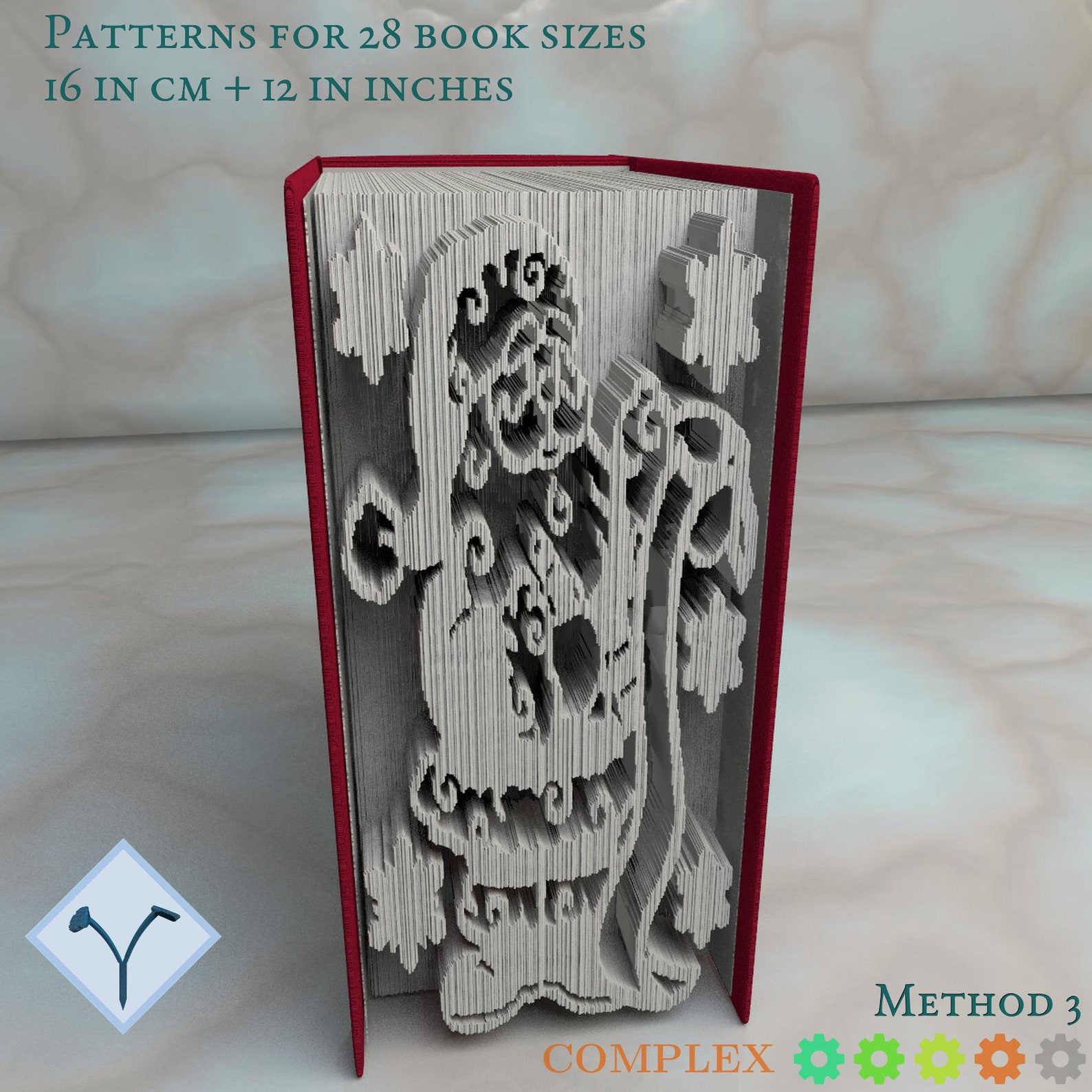 Christmas Santa Claus: Book Folding Pattern Instruction DIY | Etsy