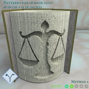 Judge - Law; Justice Scale: Book Folding Pattern, Instruction DIY ...
