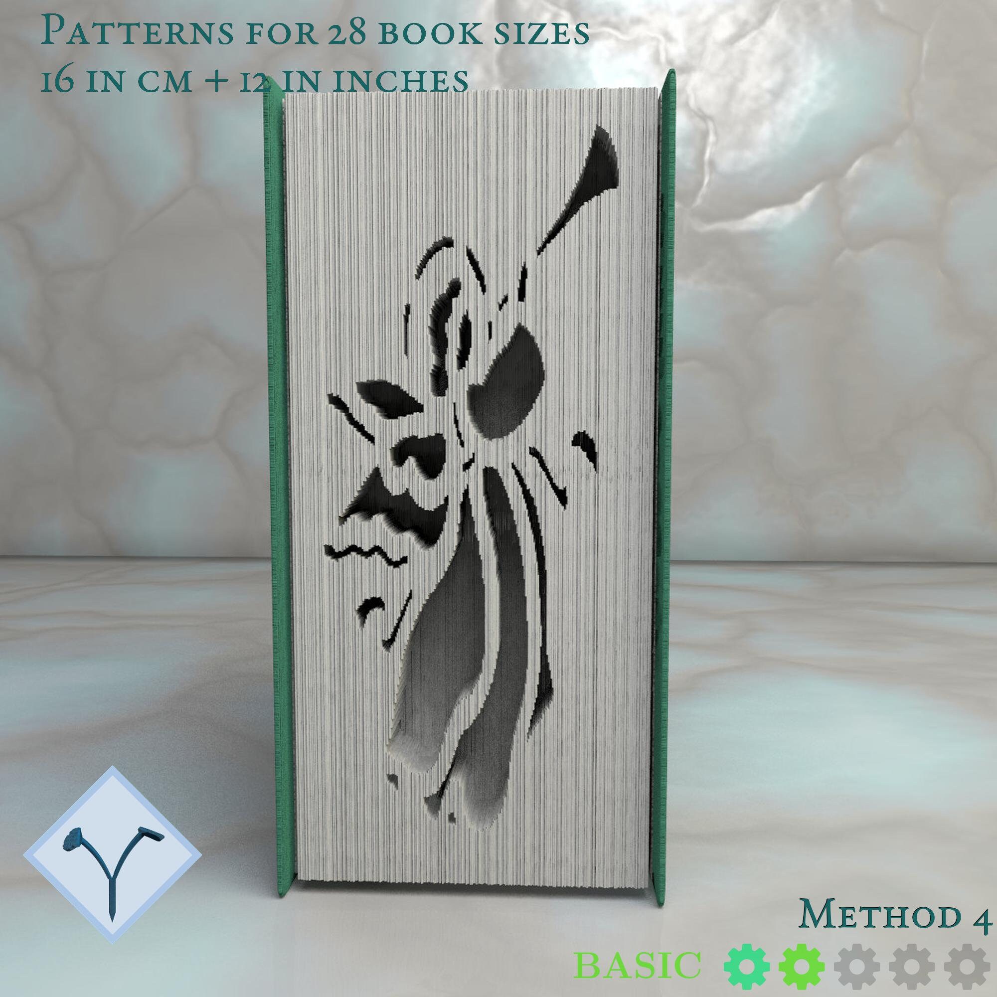 Angel: Book Folding Pattern Instruction DIY Folded Book Art - Etsy