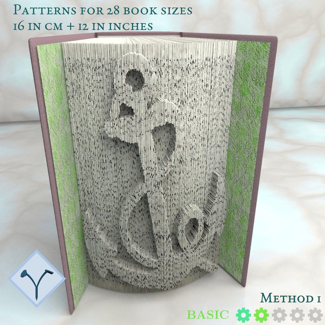 Anchor: Book Folding Pattern Instruction DIY Folded Book Art | Etsy