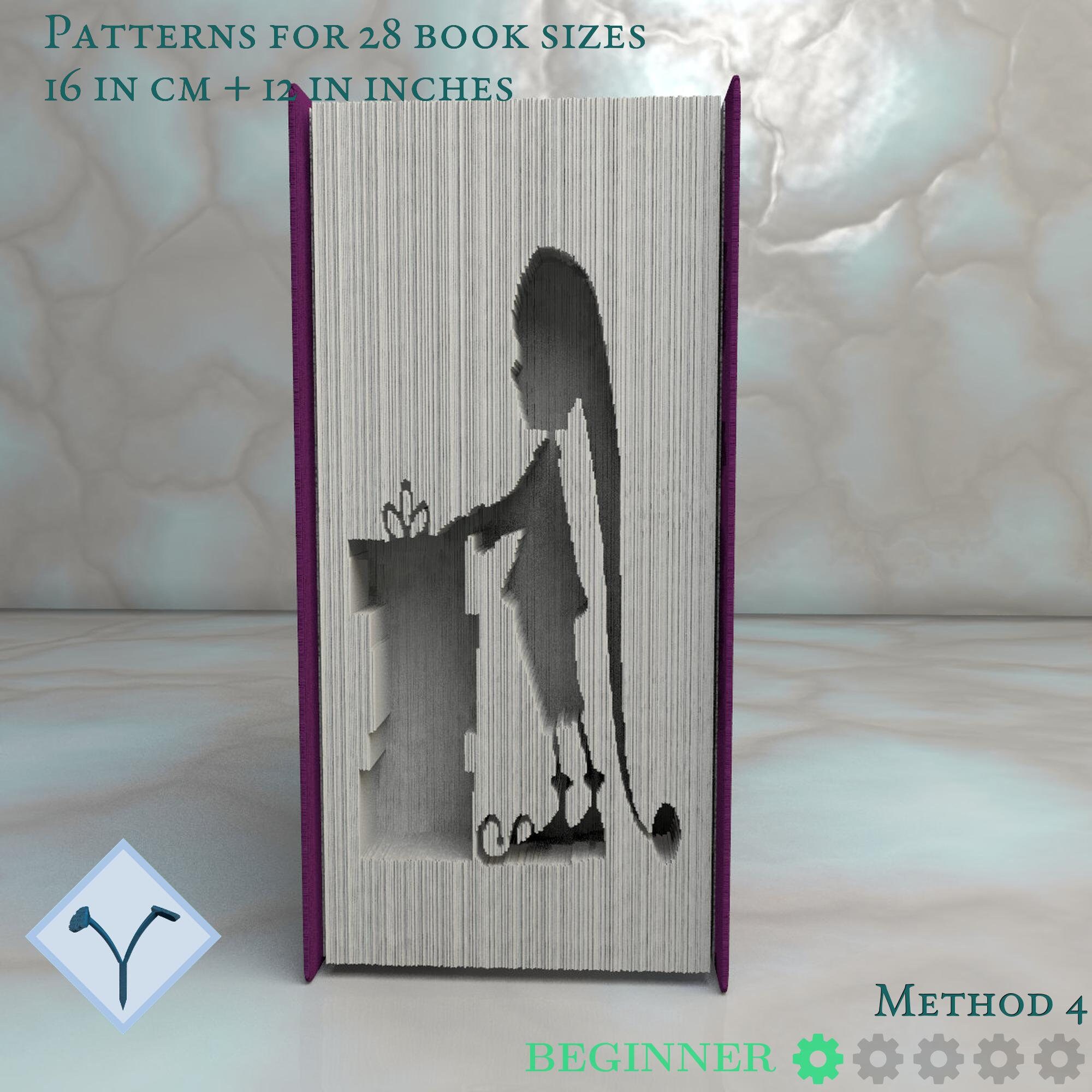 Christmas Elf: Book Folding Pattern Instruction DIY Folded - Etsy