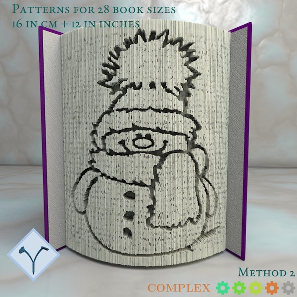 Book Snowman - Etsy
