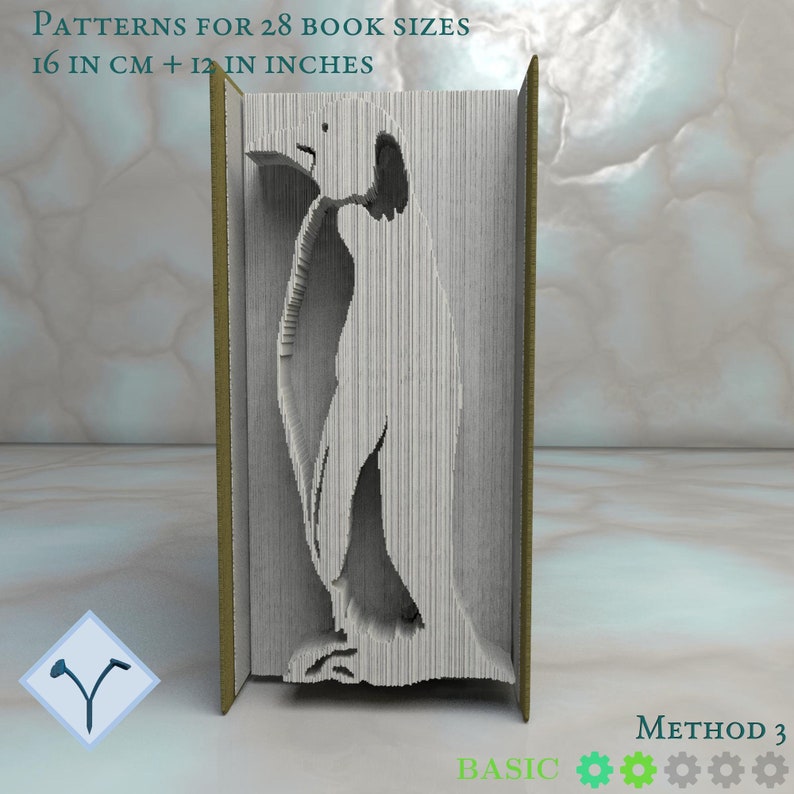 Emperor Penguin: Book Folding Pattern Instruction DIY Folded - Etsy