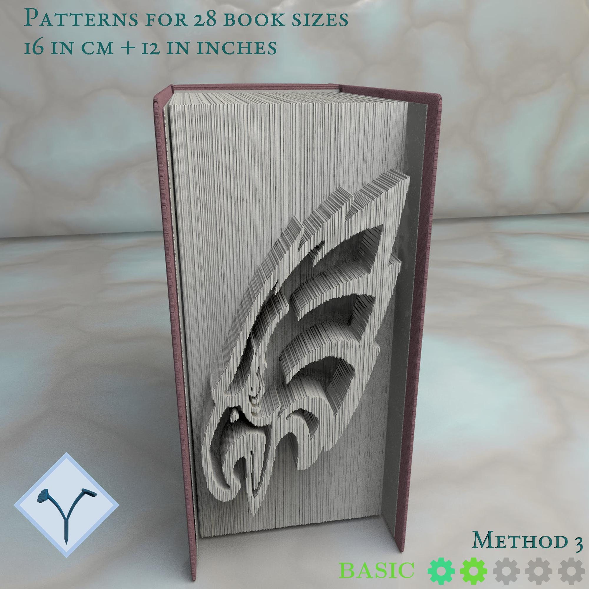 NFL Philadelphia Eagles: Book Folding Pattern Instruction DIY - Etsy