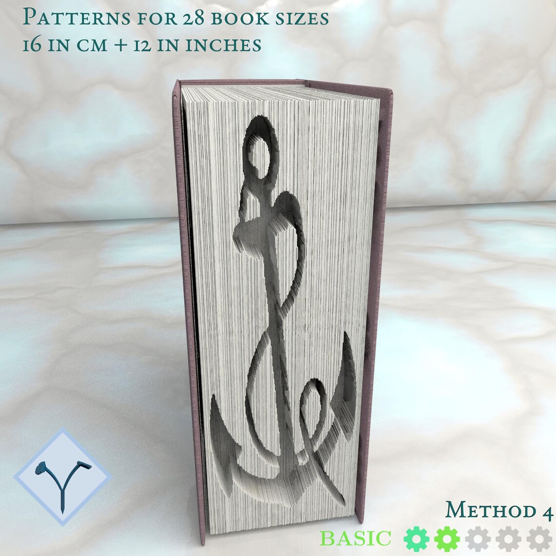 Anchor: Book Folding Pattern Instruction DIY Folded Book Art | Etsy