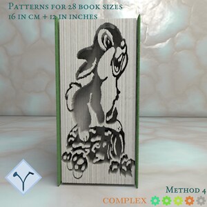 Cute Rabbit: Book Folding Pattern, Instruction DIY Folded Book Art, Cut ...