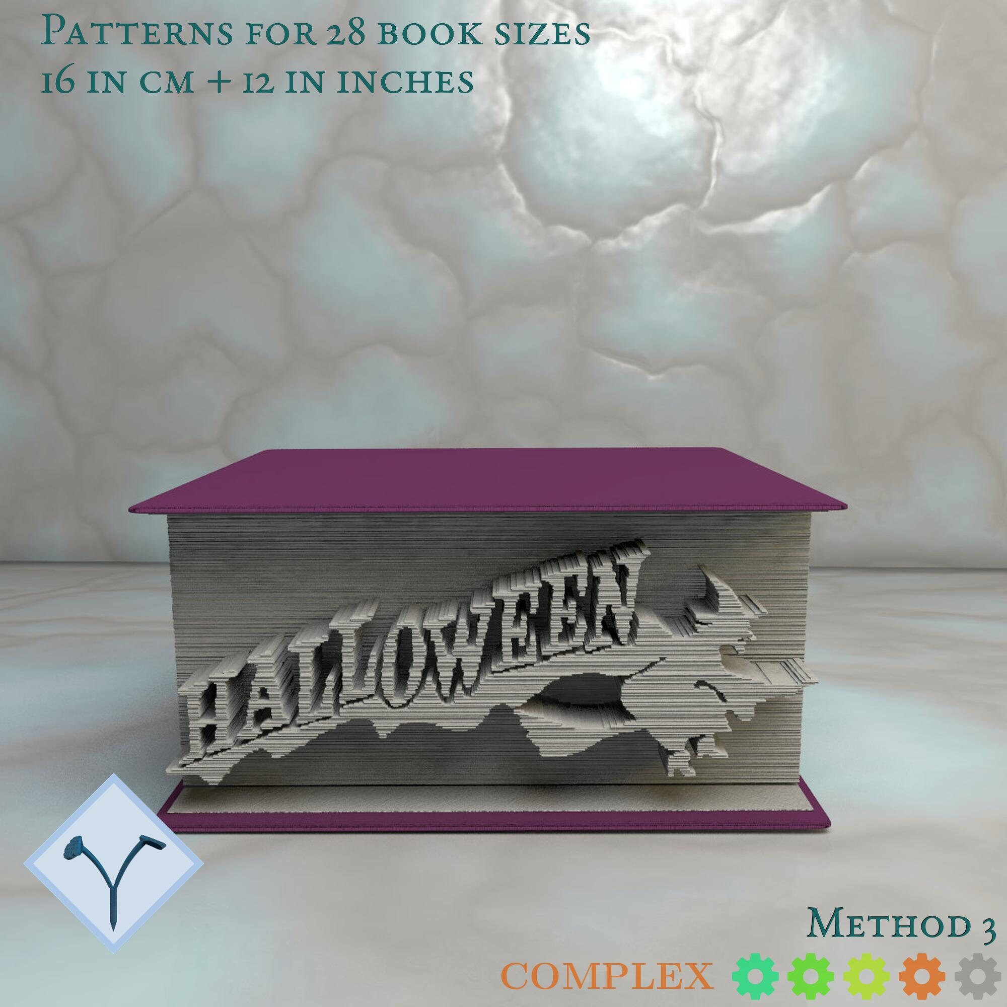 Halloween Witch: Book Folding Pattern Instruction DIY - Etsy