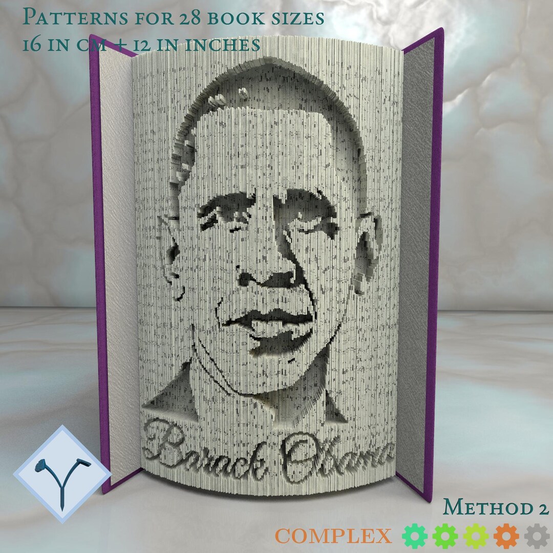 US President - Barack Obama: Book Folding Pattern, Instruction DIY ...