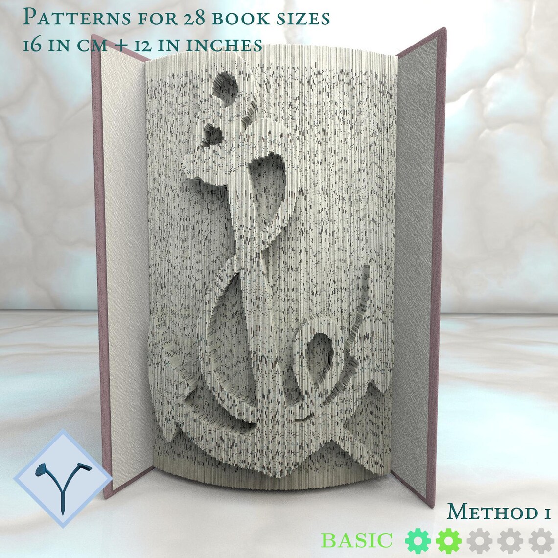 Anchor: Book Folding Pattern Instruction DIY Folded Book Art | Etsy