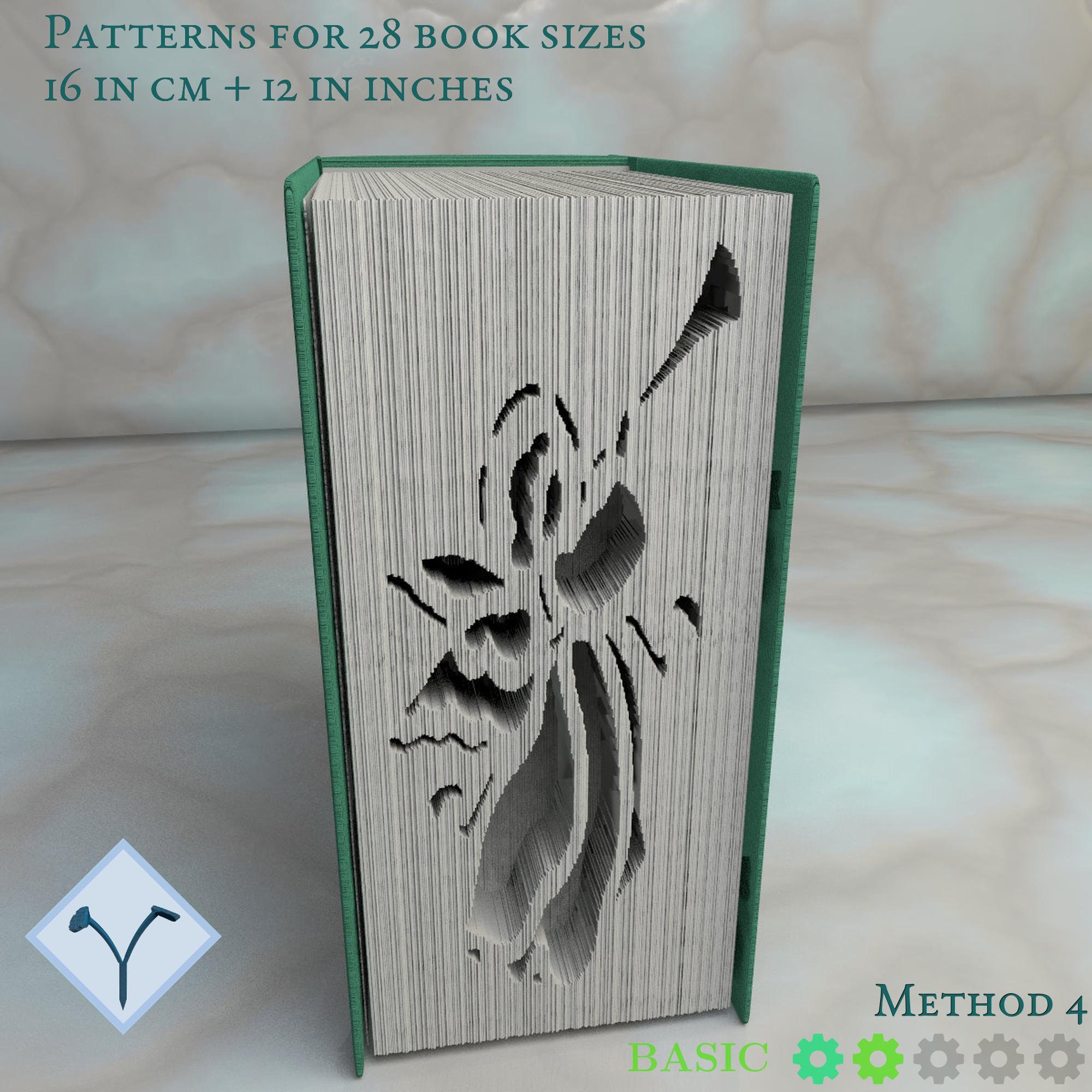 Angel: Book Folding Pattern Instruction DIY Folded Book Art - Etsy