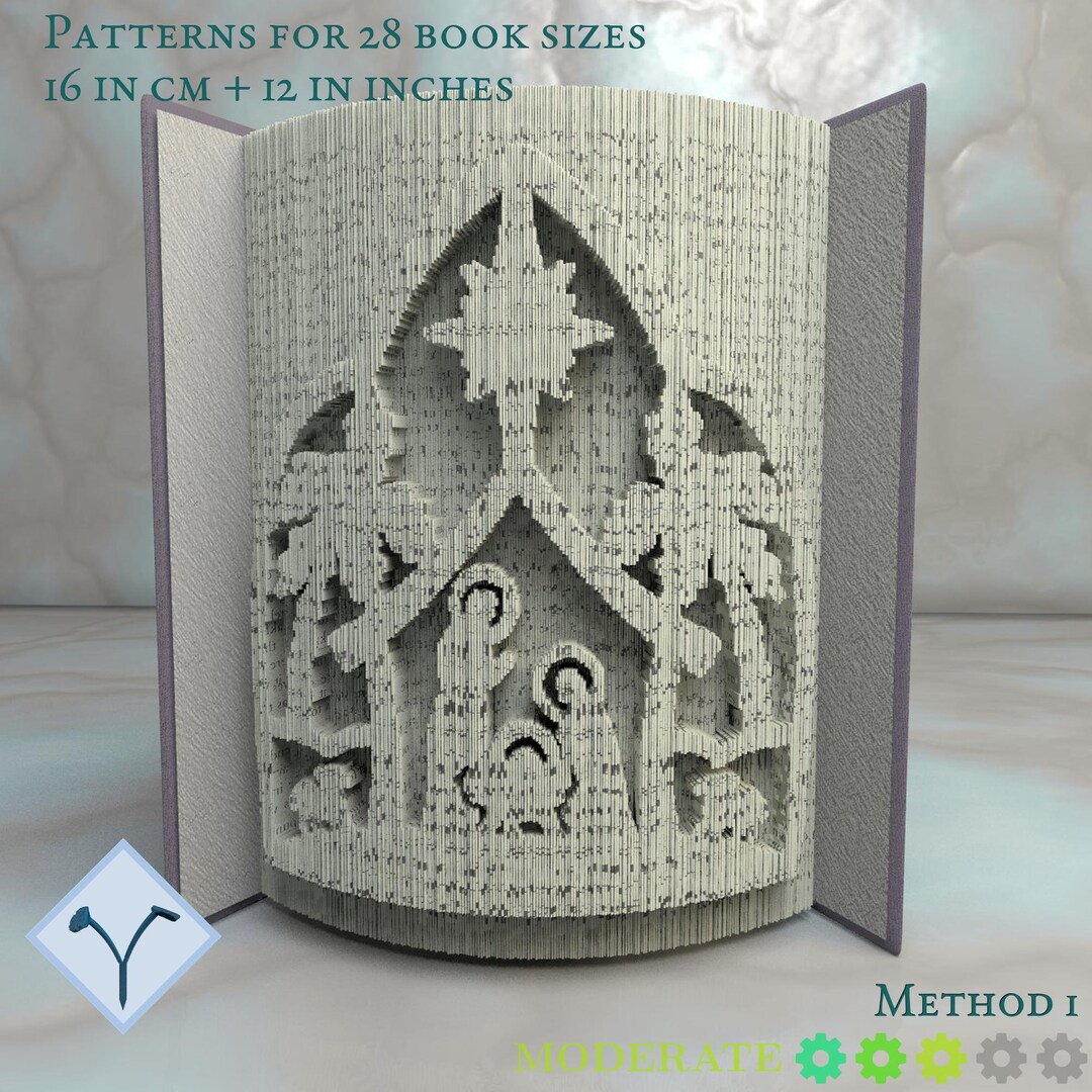 Holy Family - Nativity: DIY Cut & Fold Art, Book Folding Pattern and ...