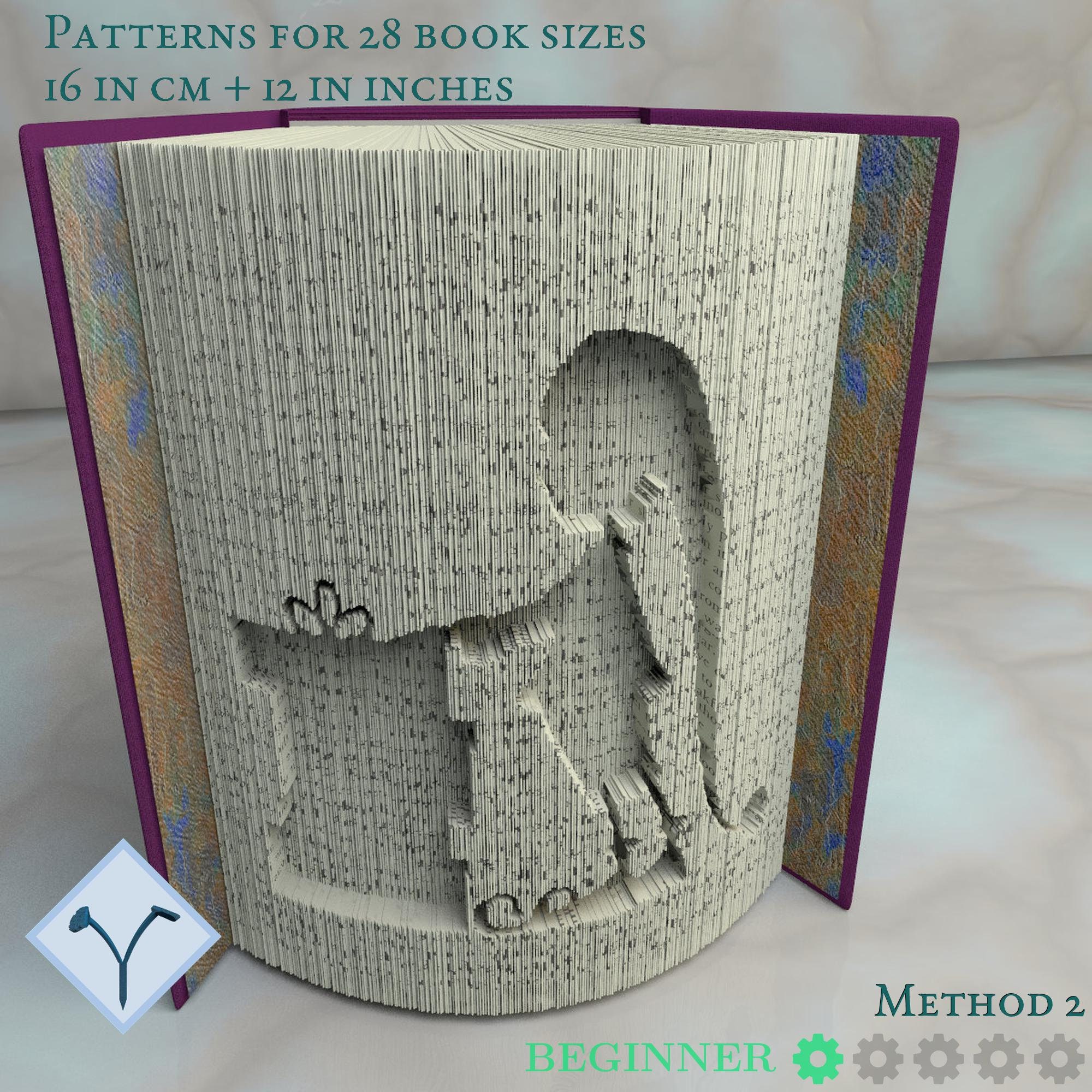 Christmas Elf: Book Folding Pattern Instruction DIY Folded - Etsy