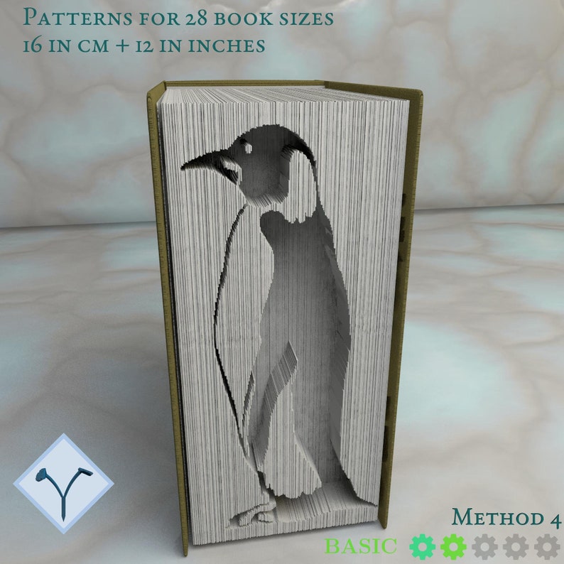 Emperor Penguin: DIY Cut & Fold Art, Book Folding Pattern and ...