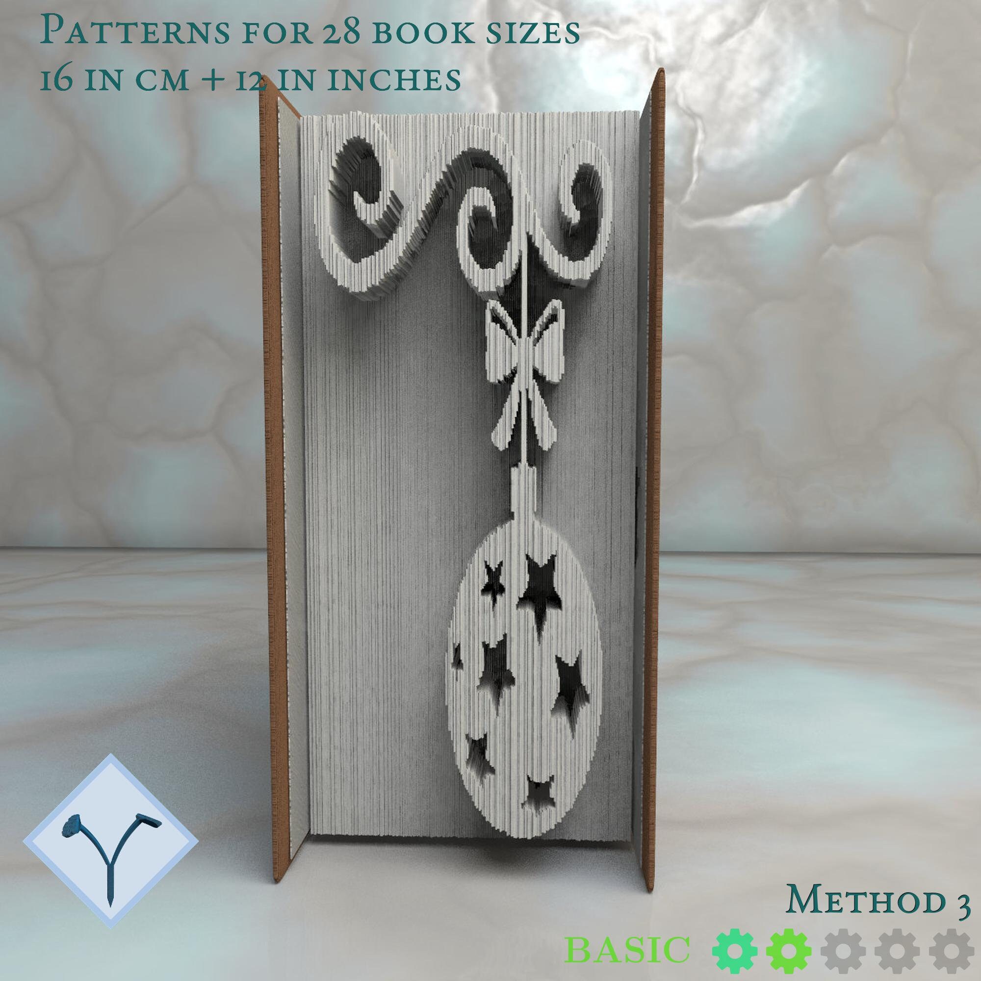 Christmas Ball: Book Folding Pattern Instruction DIY Folded | Etsy