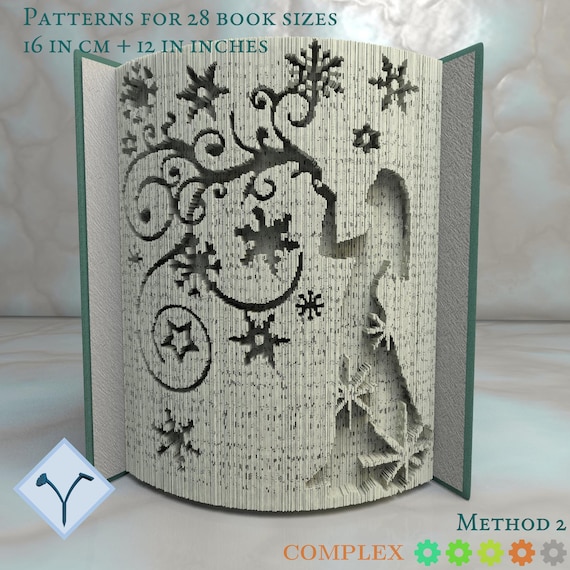 Winter Frost Queen: Book Folding Pattern Instruction DIY | Etsy