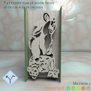 Cute Rabbit: Book Folding Pattern, Instruction DIY Folded Book Art, Cut ...
