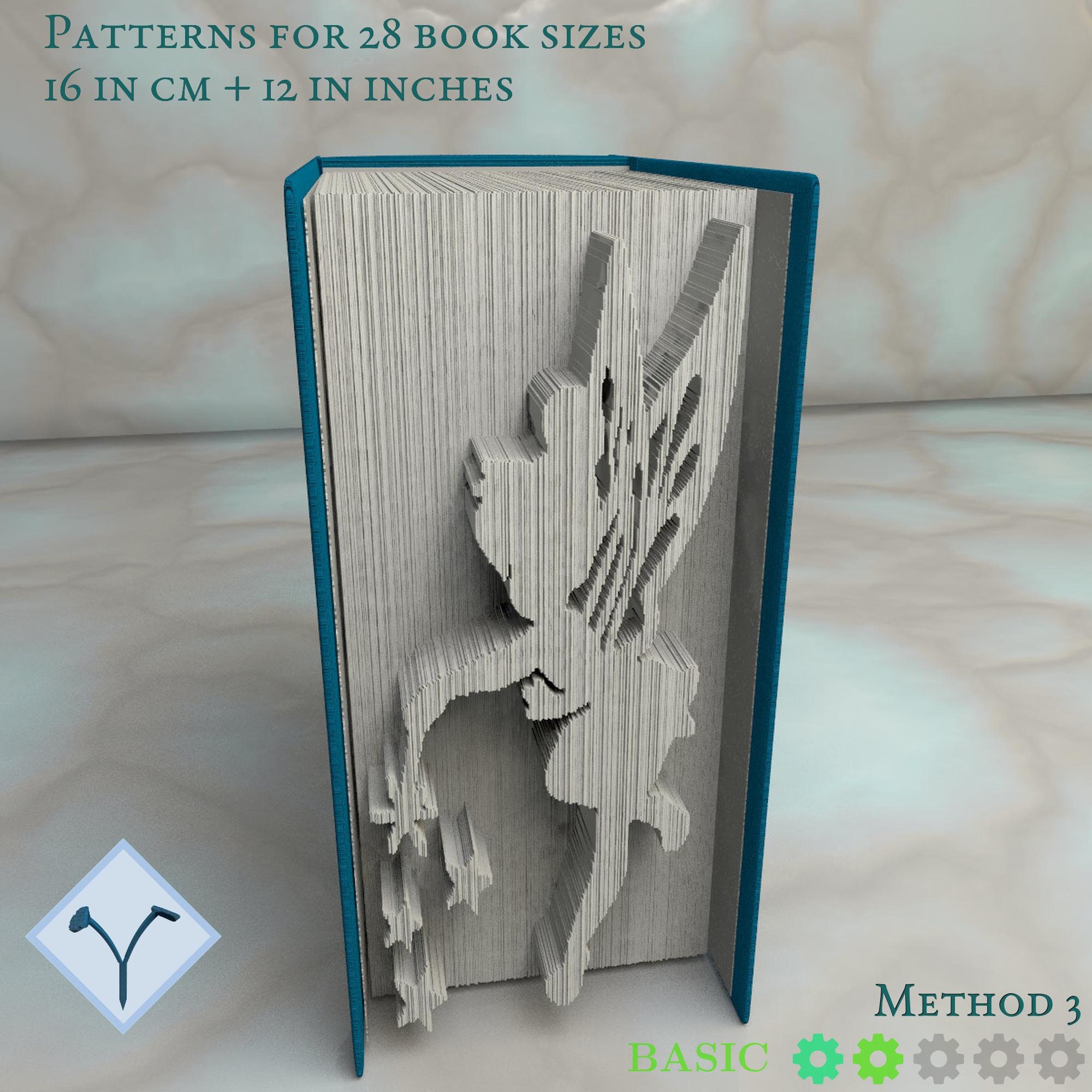 Fairy: Book Folding Pattern Instruction DIY Folded Book Art | Etsy