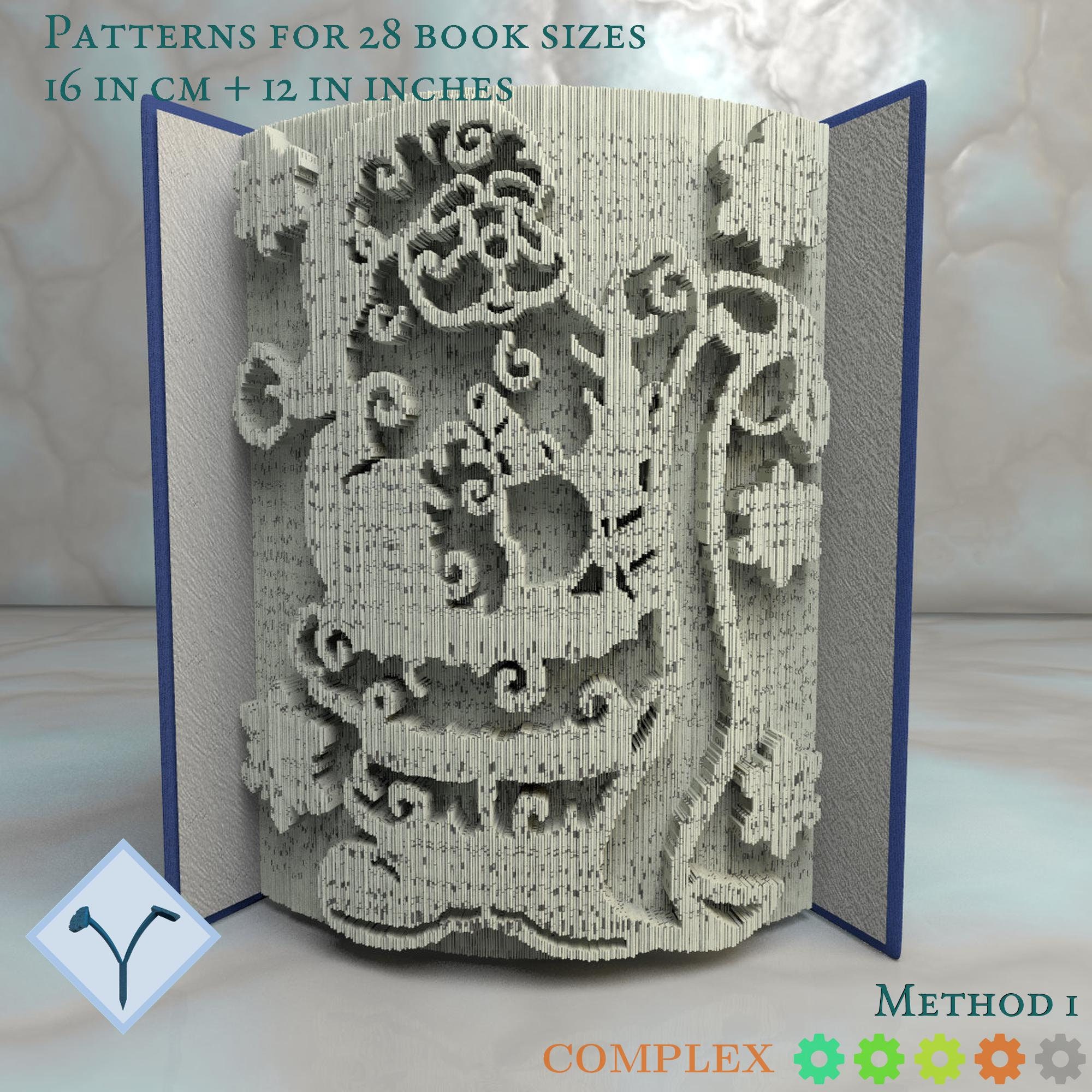 Christmas Santa Claus: Book Folding Pattern Instruction DIY | Etsy