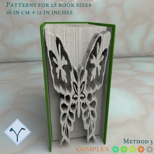 Butterfly: Book Folding Pattern, Instruction DIY Folded Book Art, Cut ...