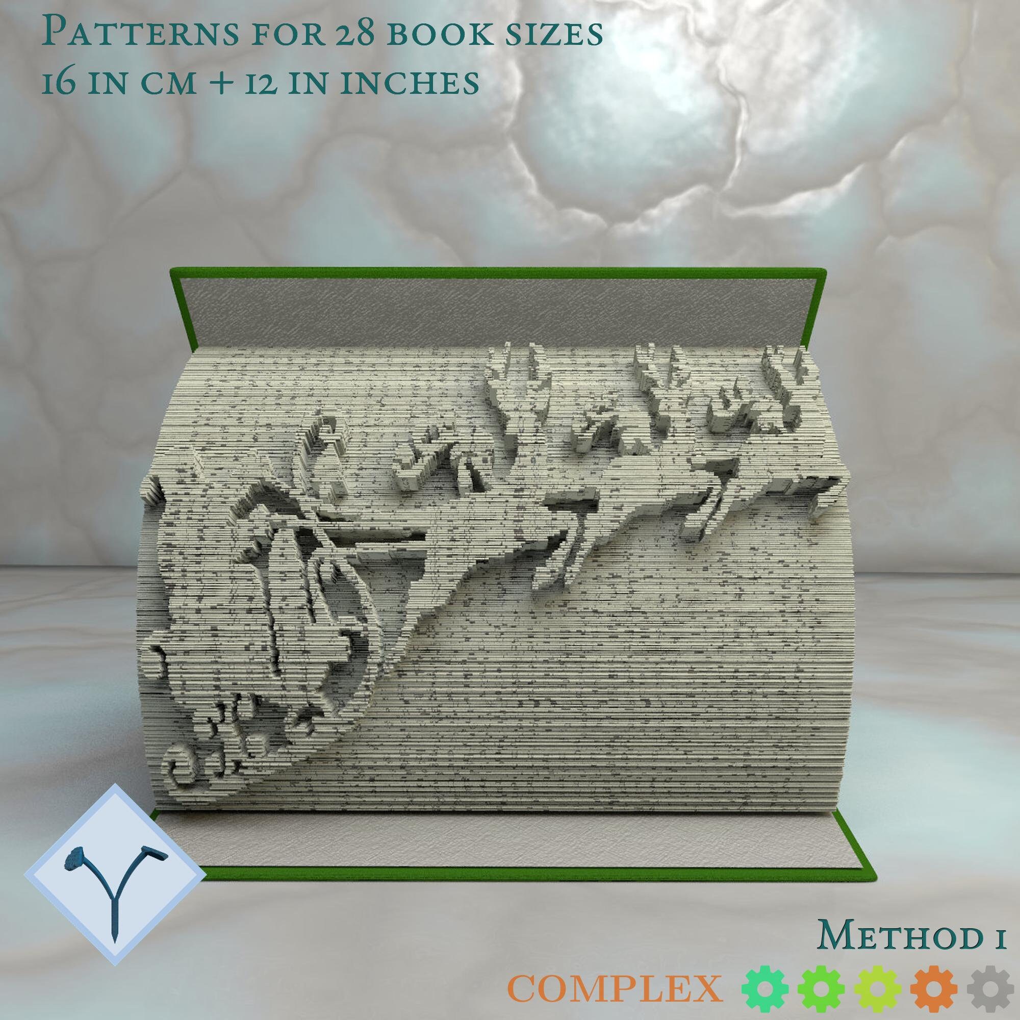 Reindeer Santa Claus: Book Folding Pattern Instruction DIY - Etsy Canada