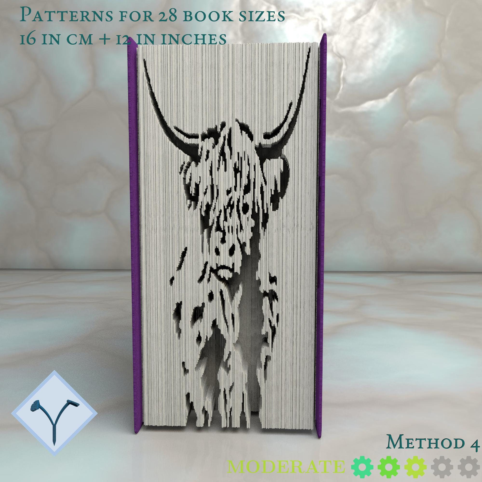 Young Bison, American Buffalo: DIY Cut & Fold Art, Book Folding Pattern ...