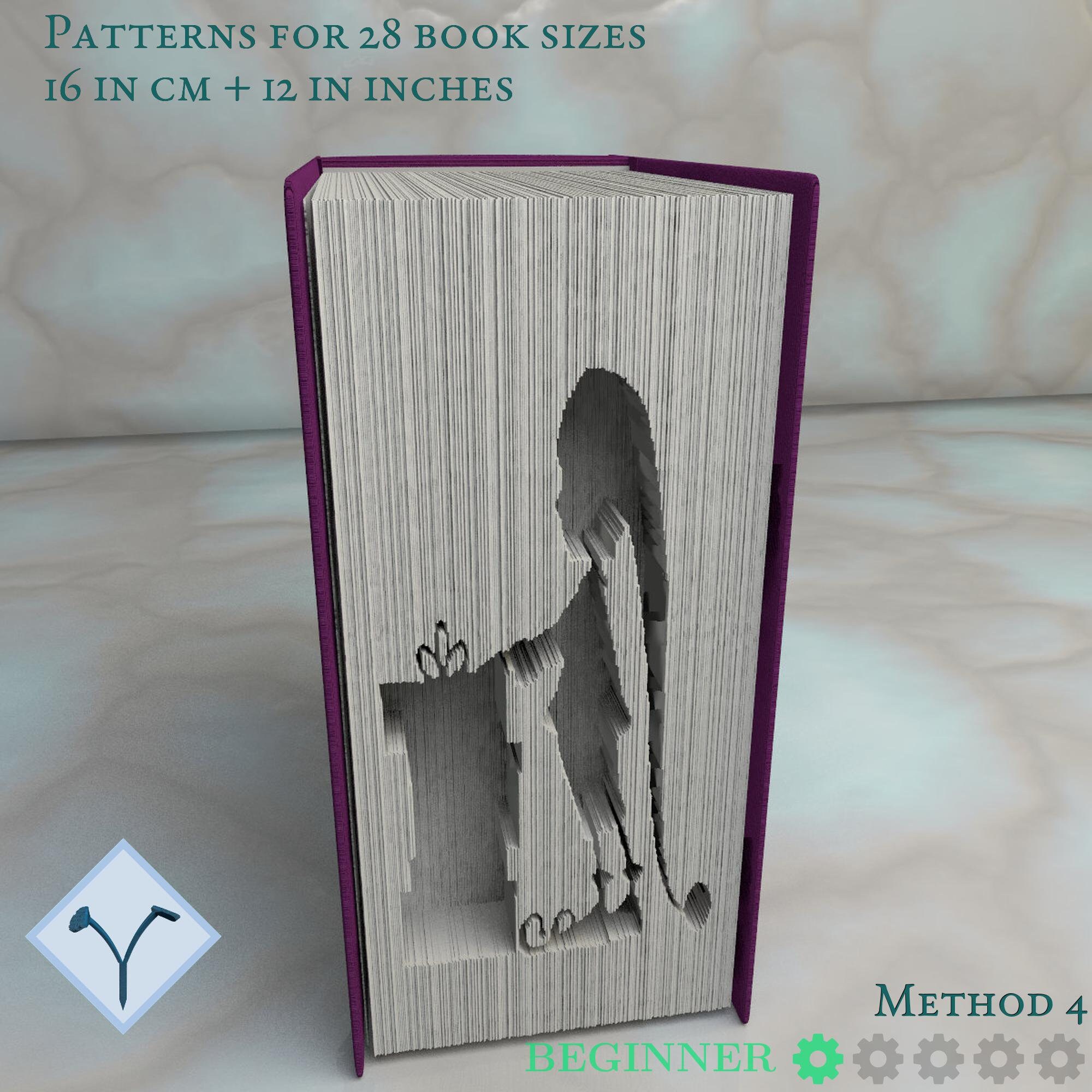 Christmas Elf: Book Folding Pattern Instruction DIY Folded - Etsy