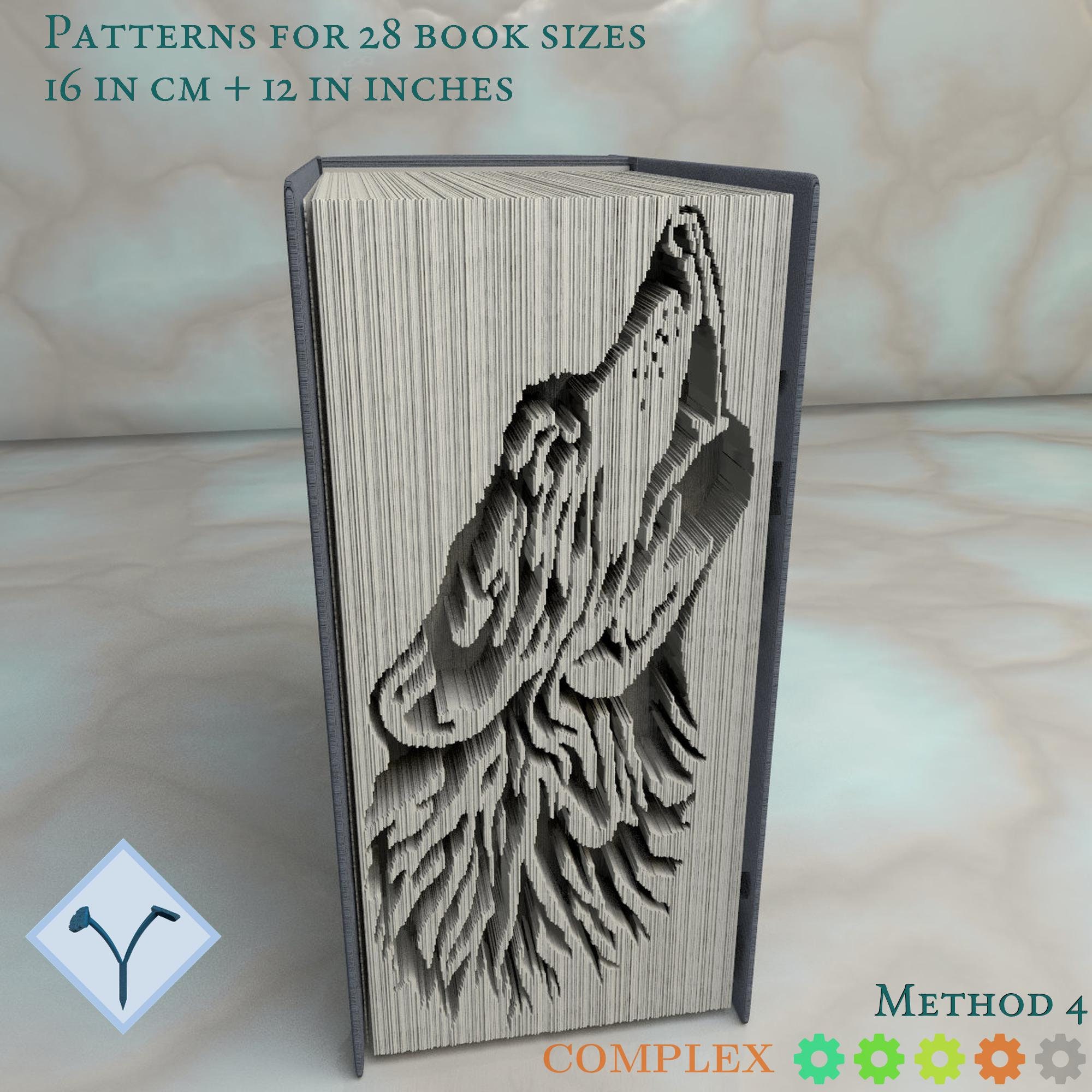 Wolf: DIY Cut & Fold Art, Book Folding Pattern and Instructions (PDF ...